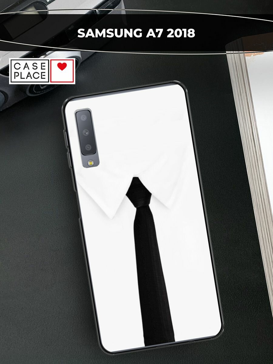Чехол на Samsung Galaxy A7 2018 / Самсунг Галакси А7 2018 с принтом "Галстук"