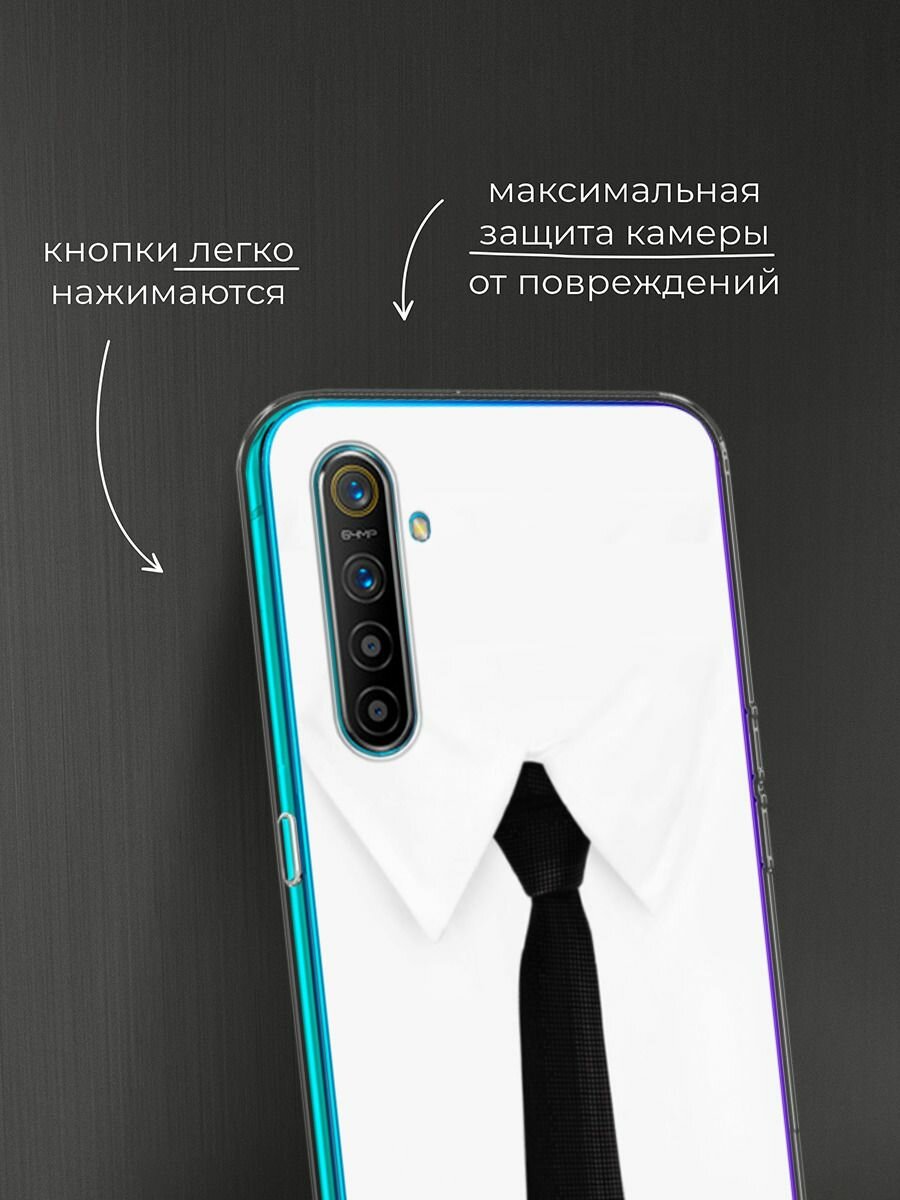 Силиконовый чехол на Realme XT / Реалми XT с принтом "Галстук" — фото 1