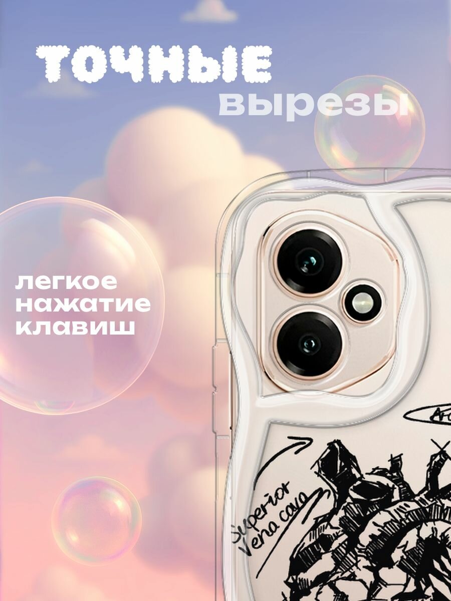 Чехол на Honor 400 / Хонор 400 с принтом "Анатомическое сердце 2" — фото 1