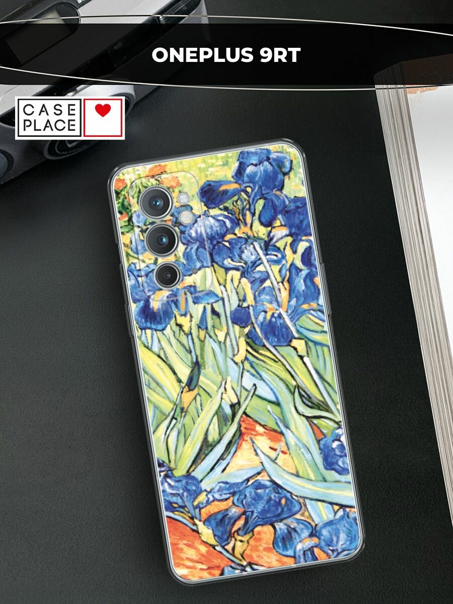 Чехол на OnePlus 9RT / ВанПлас 9RT с принтом "Ирисы Ван Гог"
