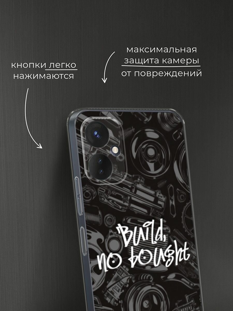 Чехол на Tecno Spark 9 Pro / Техно Спарк 9 Про с принтом "Build no bought" — фото 1