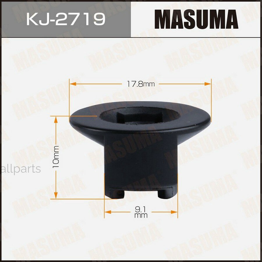 MASUMA KJ-2719 KJ-2719 Клипса автомобильная (автокрепеж) MASUMA 2719-KJ (уп.50)