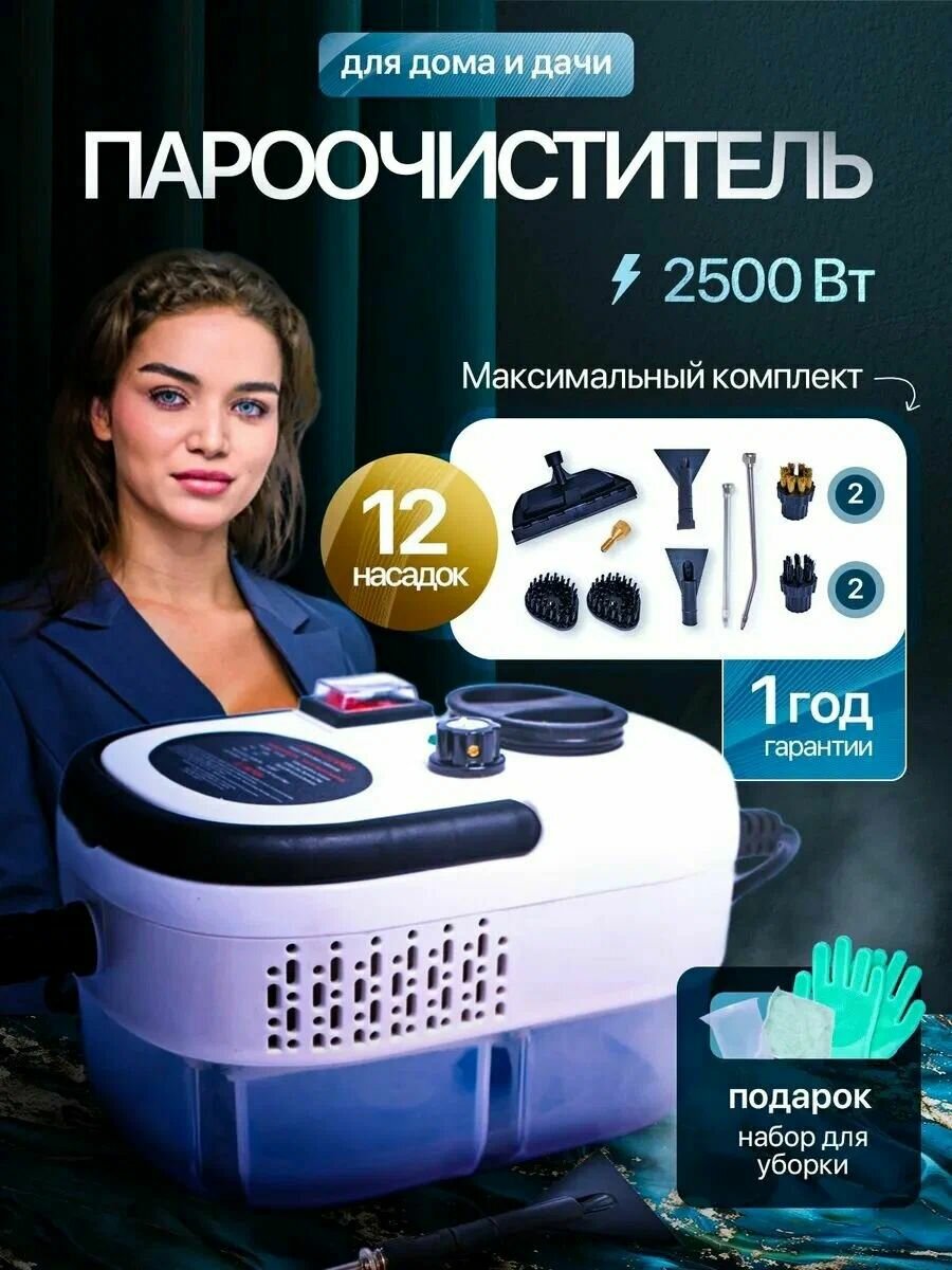 Пароочиститель для уборки дома 2500 Вт 3 бар 1,2 л мощный парогенератор с насадками, паровой очиститель для кухни, ванной, пола и автомобиля, профессиональный универсальный отпариватель
