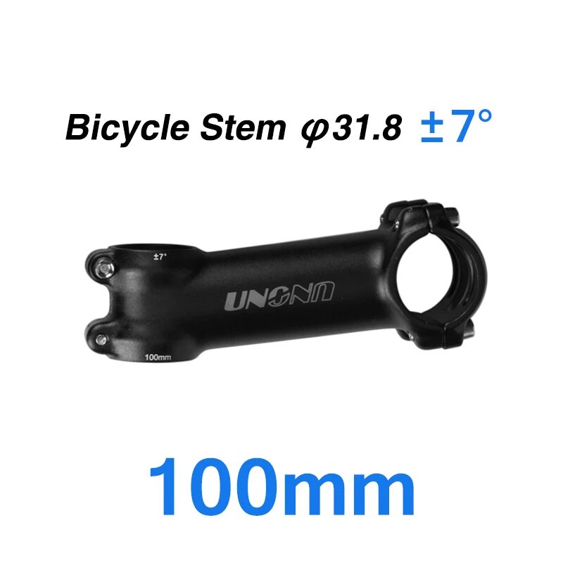 UNO Вынос руля для горного велосипеда 31,8 мм матовый черный 31.8x100mm 7 stem