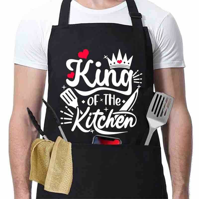 Фартук Letters "Amazon Kitchen Queen", полиэстер, цвет матча, 80x70 см
