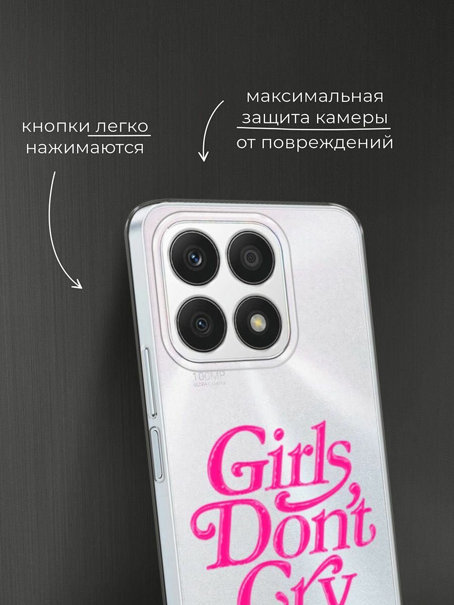 Чехол на Honor X8A / Хонор X8A с принтом "Девочка не плачь" — фото 1