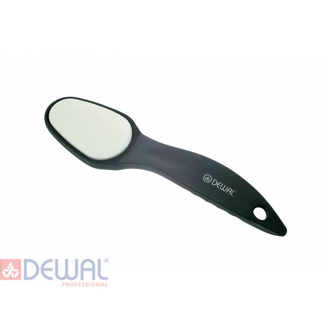 Терка педикюрная Dewal Pro FCC-11, керамика, длина 18см, цвет черный/белый