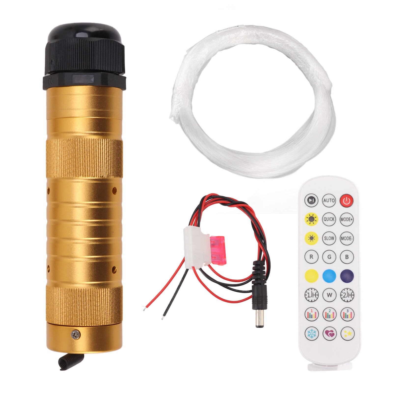 Набор световых волокон 7W Fiber Optic Lights Kit с Bluetooth и дистанционным управлением для автомобиля и дома