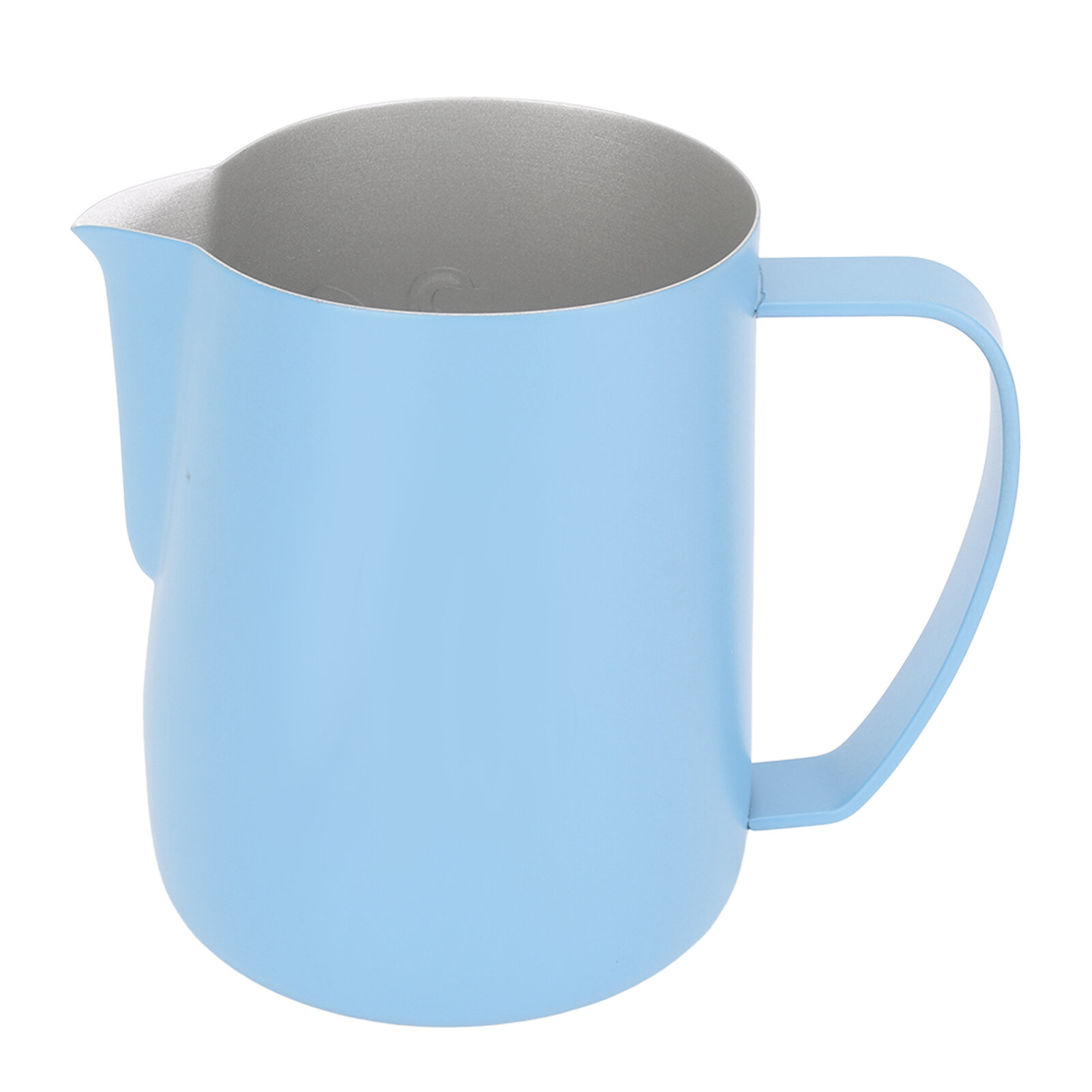 Кувшины для кофе латте арт, конический дизайн, 450 мл, кувшин для вспенивания молока из нержавеющей стали для кофе, молока, светло-синий