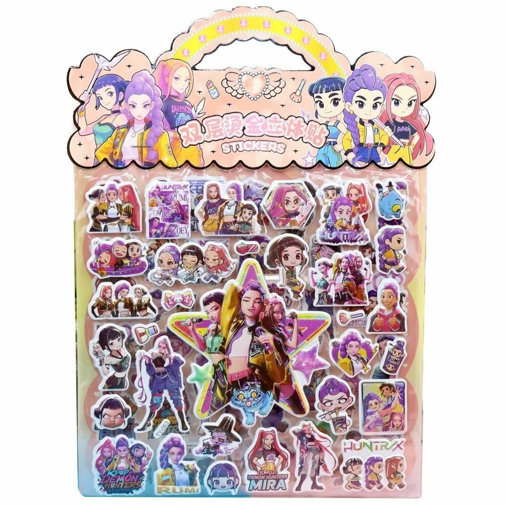 Набор глянцевых стикеров, K-Pop охотницы на демонов/K-Pop Demon Hunters
