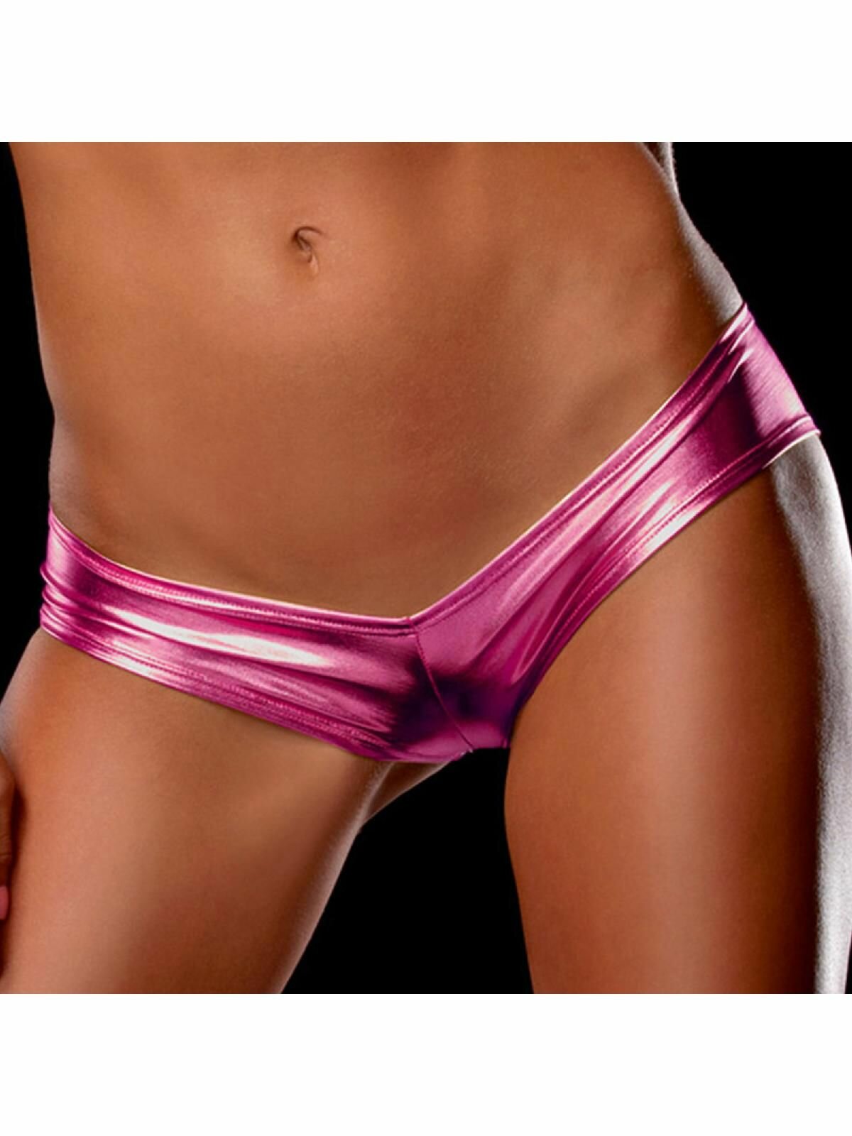 Женские шорты из искусственной кожи, Черный - M