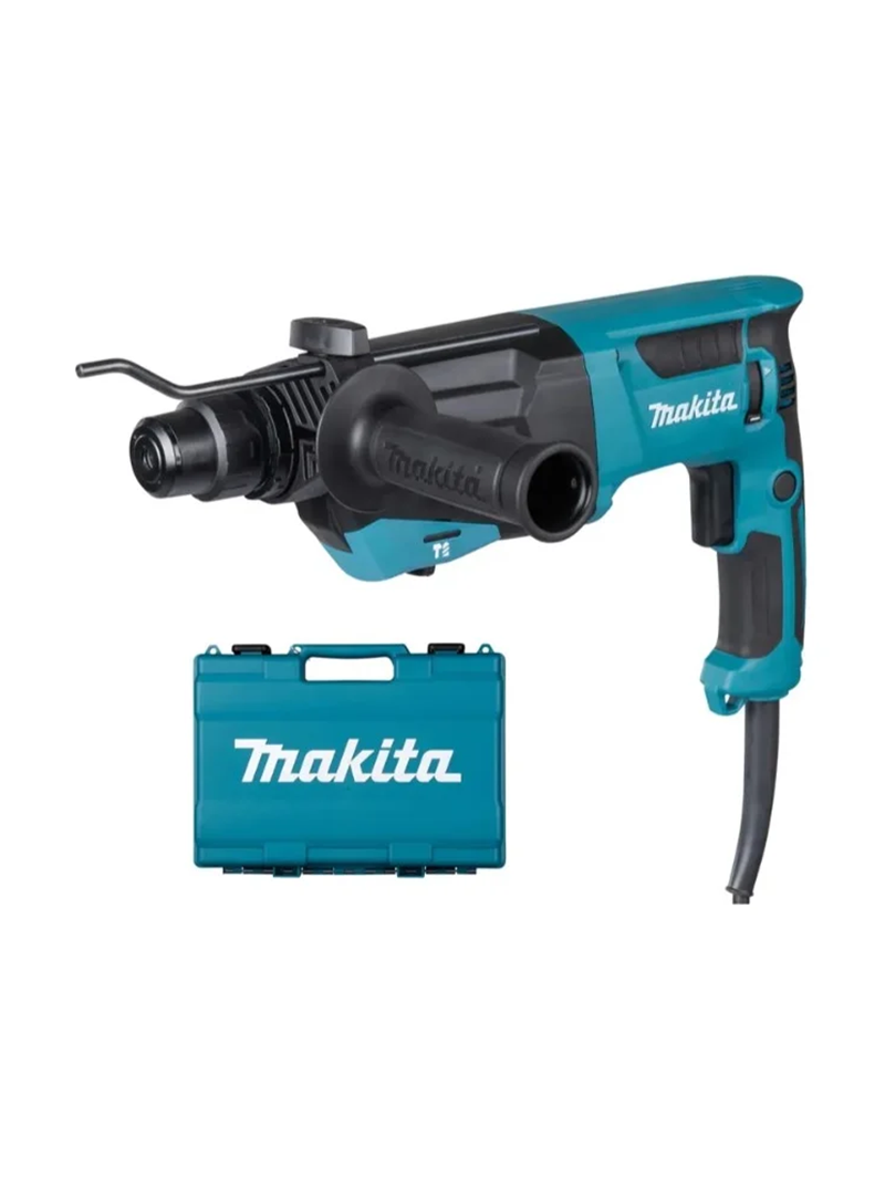 Перфоратор Makita HR 2670, SDS-Plus патрон, кейс, 800Вт, 2.9кг