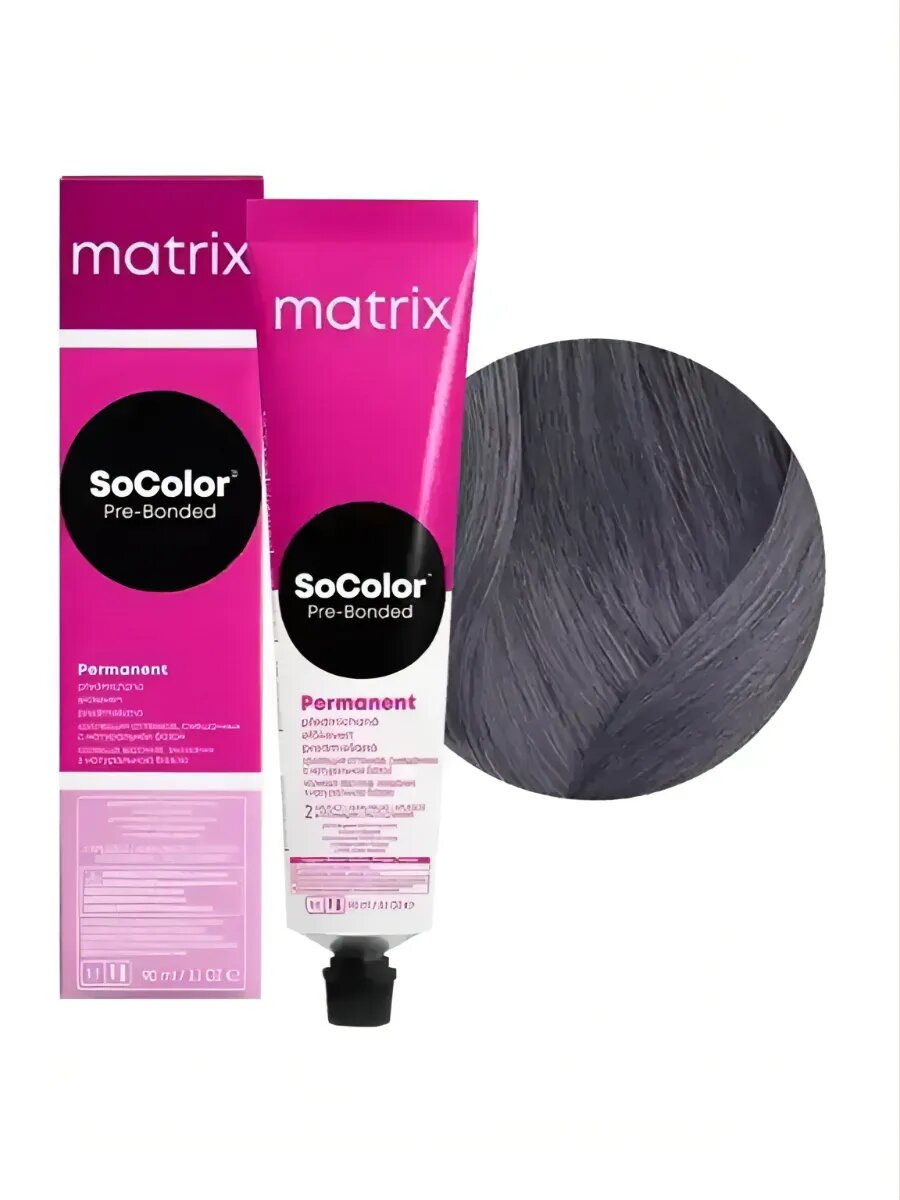 Краска для волос Matrix Coloring Hair SoColor Pre-Bonded, Перманентная краска для волос с бондером, 6Sp