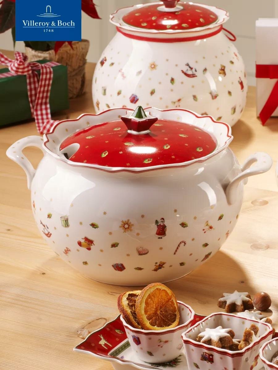 Супница новогодняя 3000 мл, Toy's Delight, Villeroy & Boch, Премиум-Фарфор