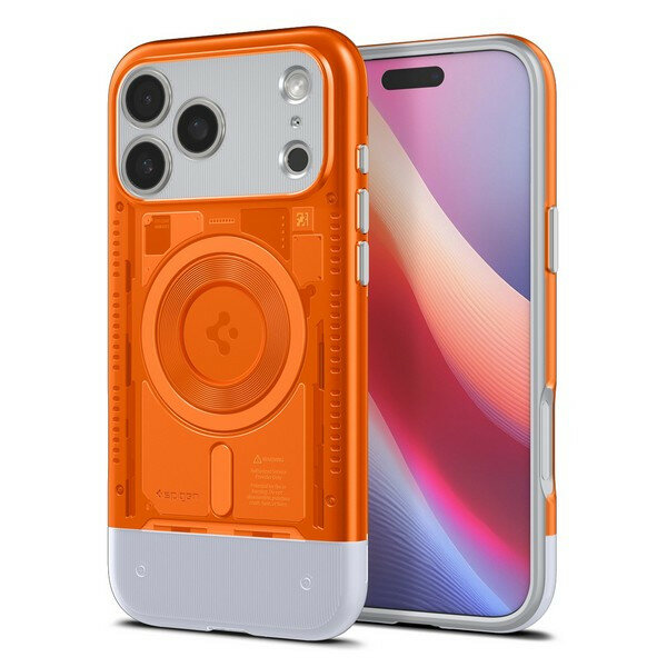 Чехол Spigen Classic C1 (MagFit) для iPhone 17 Pro (ACS10360) Tangerine