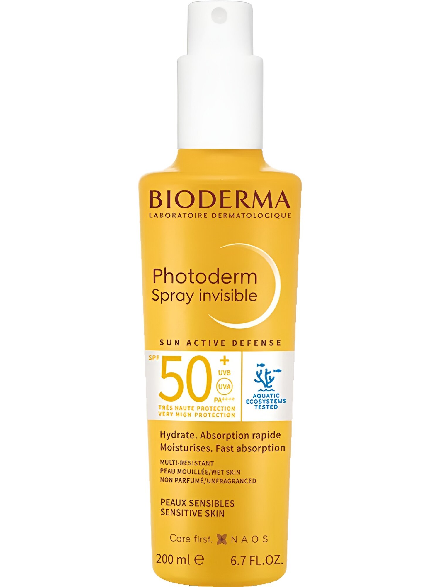 Солнцезащитный спрей Bioderma PhotoDerm, SPF50+, для лица и тела, 200 мл