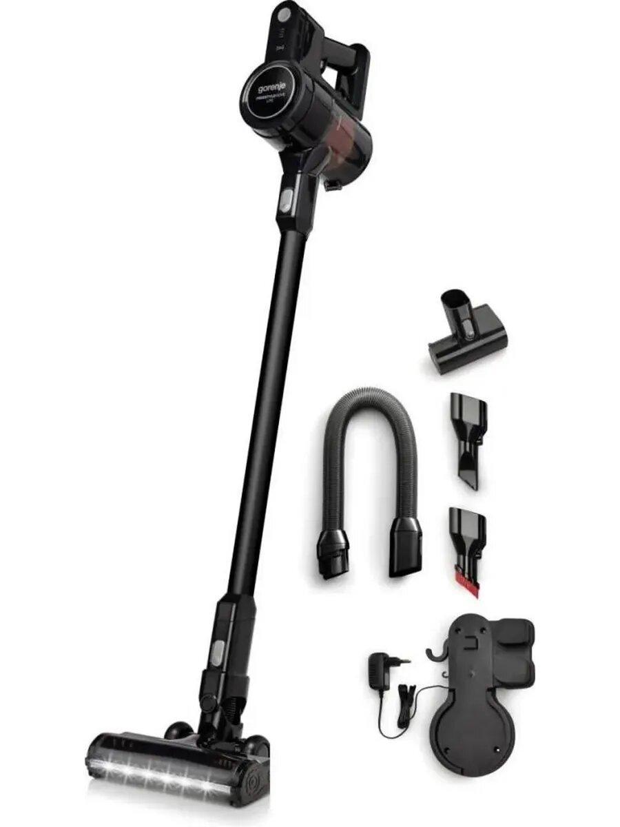 Пылесос Gorenje Freestyle Move Lite SVC216FMLBKII, аккумуляторный, контейнер, чёрный