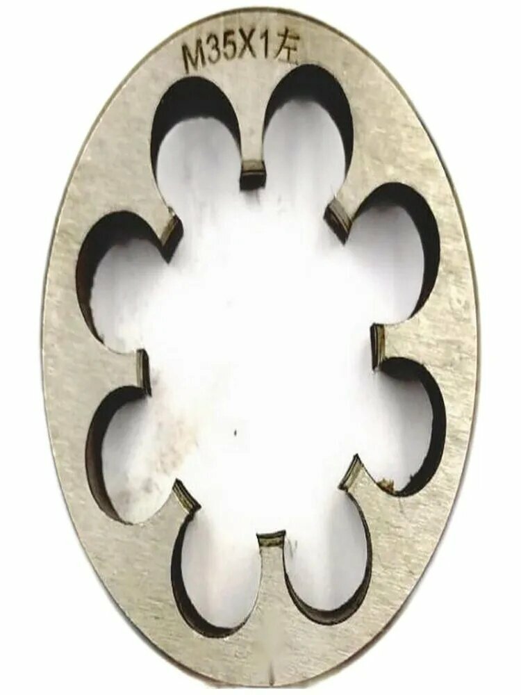 Плашка ручная, М35х1,0, с левой резьбой, 9ХС Сталь инструментальная, 1 штука, FUDO