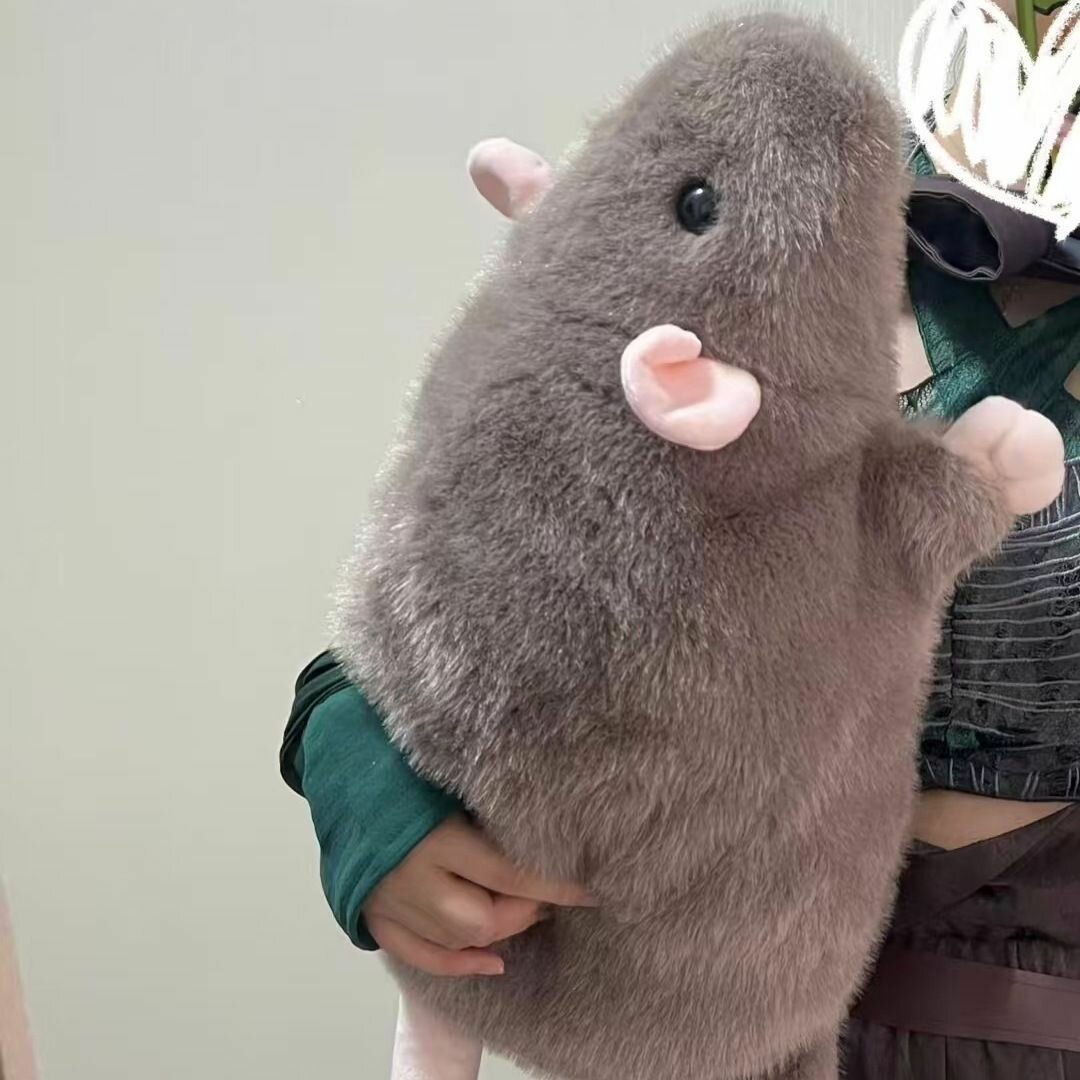 Плюшевая подушка-крыса с цветочным принтом уютный антистресс для взрослых и детей!