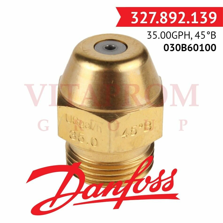 Форсунка Danfoss 35.00GPH, 45B, 030B0100 — фото 1