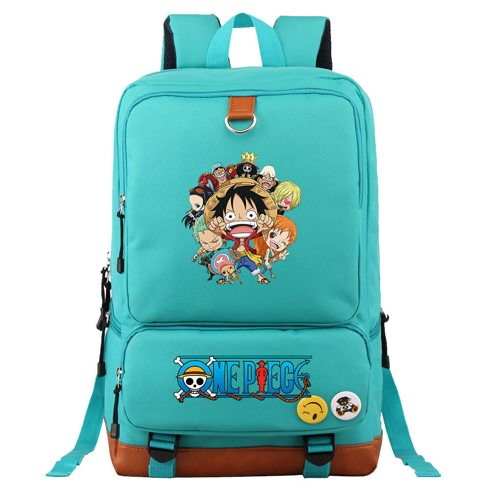 Пятно аниме мультфильм One Piece Луффи печатный студенческая школьная сумка большая вместительная компьютерная сумка для мужчин и женщин рюкзак трансграничный