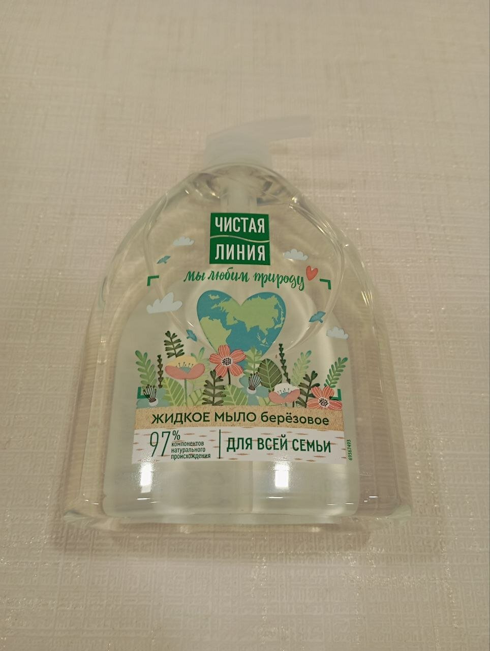 Чистая Линия жидкое мыло для всей семьи Березовое на 100% натуральной основе, для детей 4+ лет 520 мл
