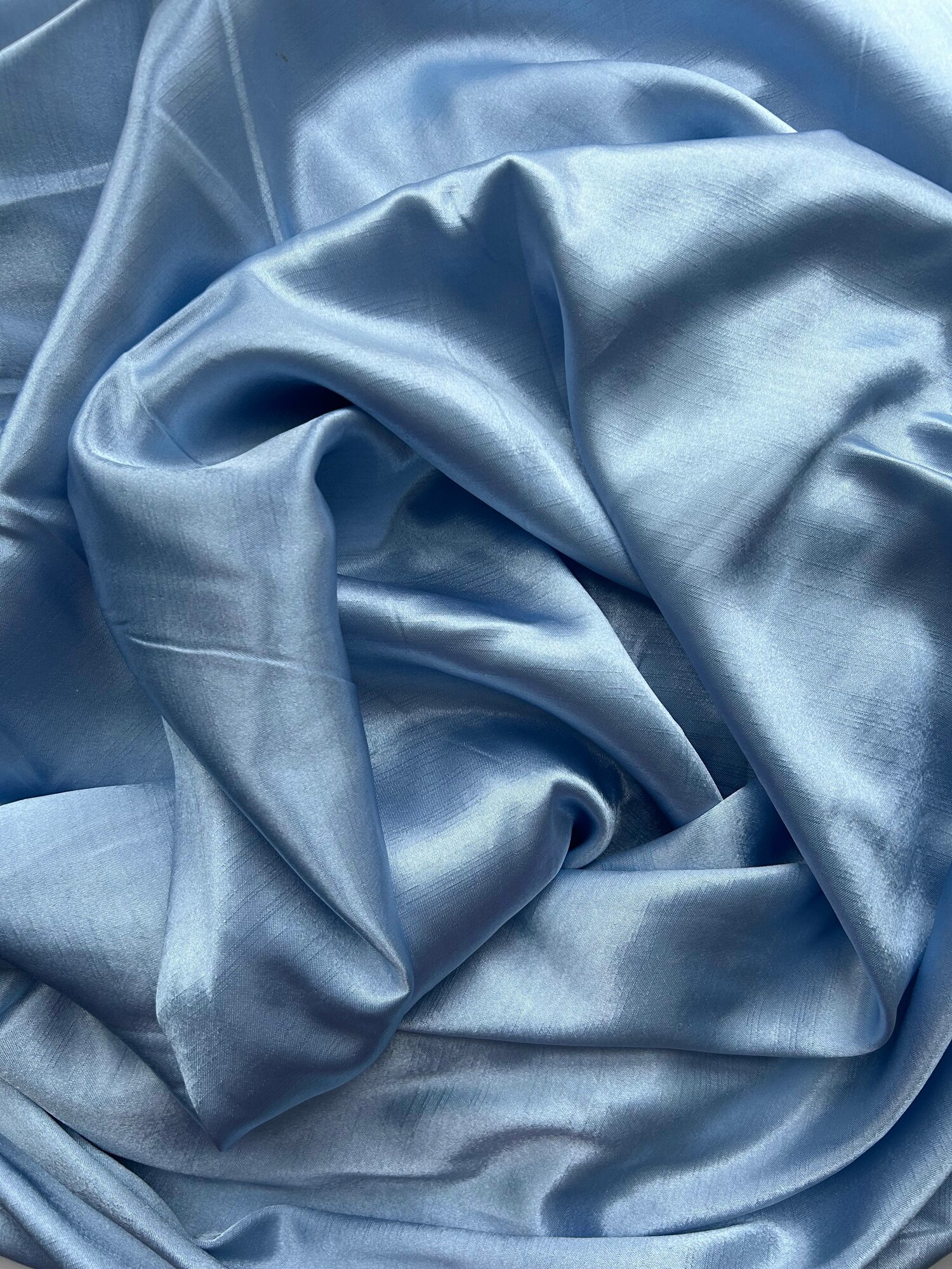 Атлас фактурный для шитья, рукоделия и пошива штор. Размер 3х3 метра, голубой