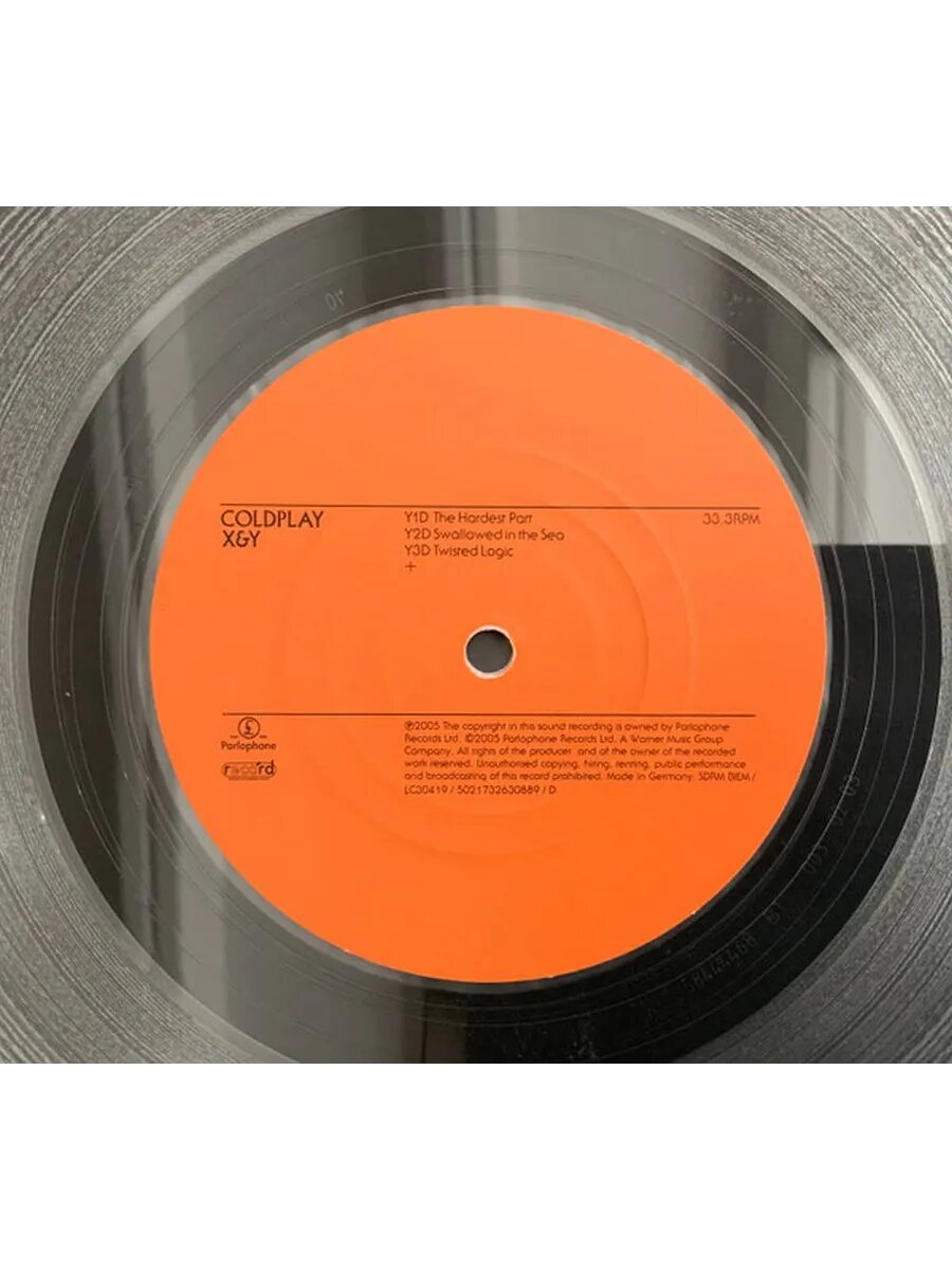 Coldplay - X&Y (2LP clear) — фото 1