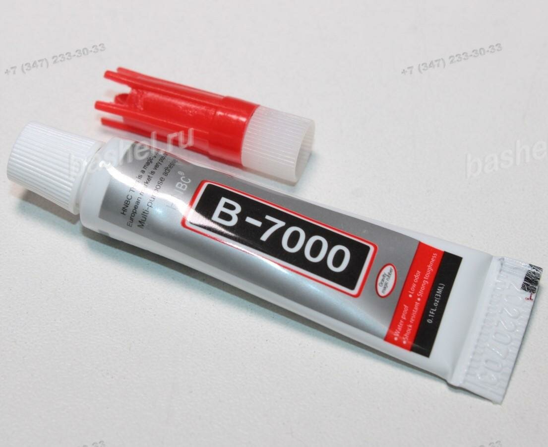 Клей/герметик для проклейки тачскринов B-7000 (прозрачный) 3мл