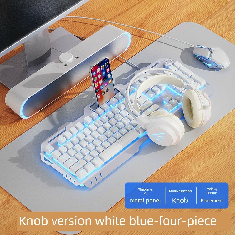 Комплект клавиатуры и мыши, проводная гарнитура (тройка), клавиатура и мышь для настольного компьютера,