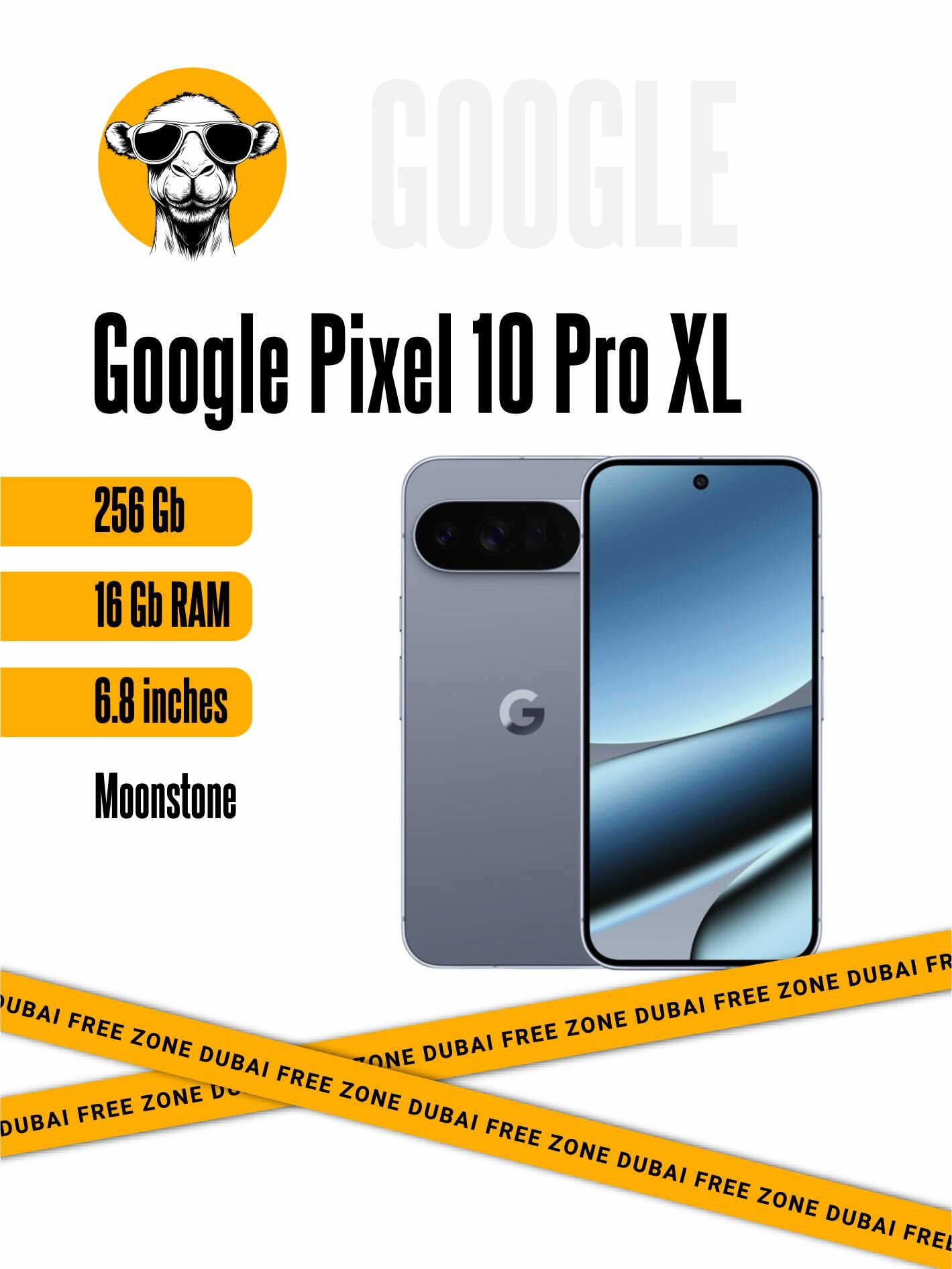 Смартфон Google Pixel 10 Pro XL 16/256Gb Moonstone