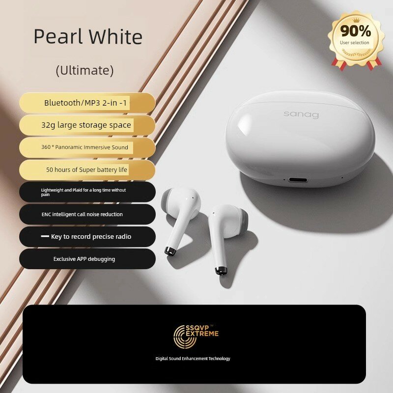 Беспроводные Bluetooth-наушники Sanag T81SPRO с поддержкой карт памяти, MP3-плеер, портативный музыкальный плеер Sanag