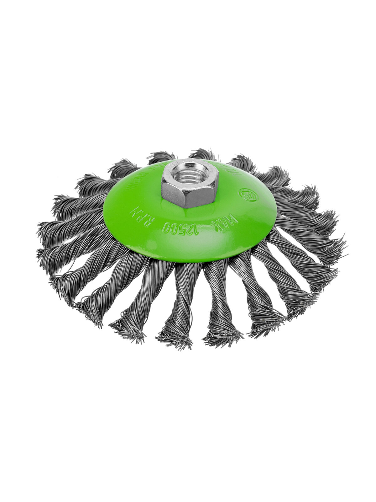 Щетка для УШМ Сибртех 125 мм, М14, Тарелка, крученая проволока 0, 5 мм 746117