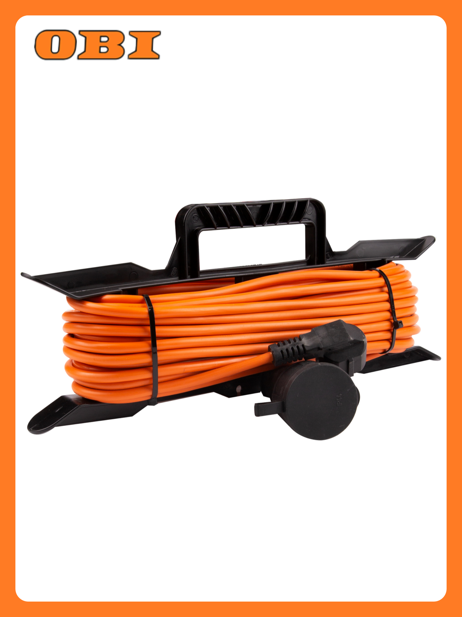 Удлинитель силовой Атлант 1 гнездо 3500 Вт с заземлением на рамке 20 м