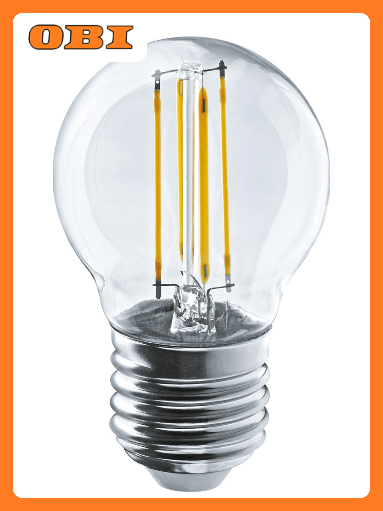 Светодиодная лампа Navigator Filament шар 1хЕ27х4 Вт теплый свет