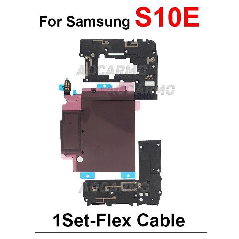 Для Samsung Galaxy S7Edge S8 S9 S10 S21 Plus катушка беспроводной зарядки NFC громкоговоритель сигнальная антенна материнская плата металлический лист крышка S10E
