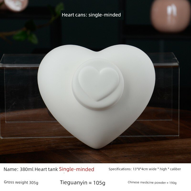 Керамическая банка для хранения с герметичной крышкой, влагонепроницаемая, белая, простая, круглая, для чая, коробка