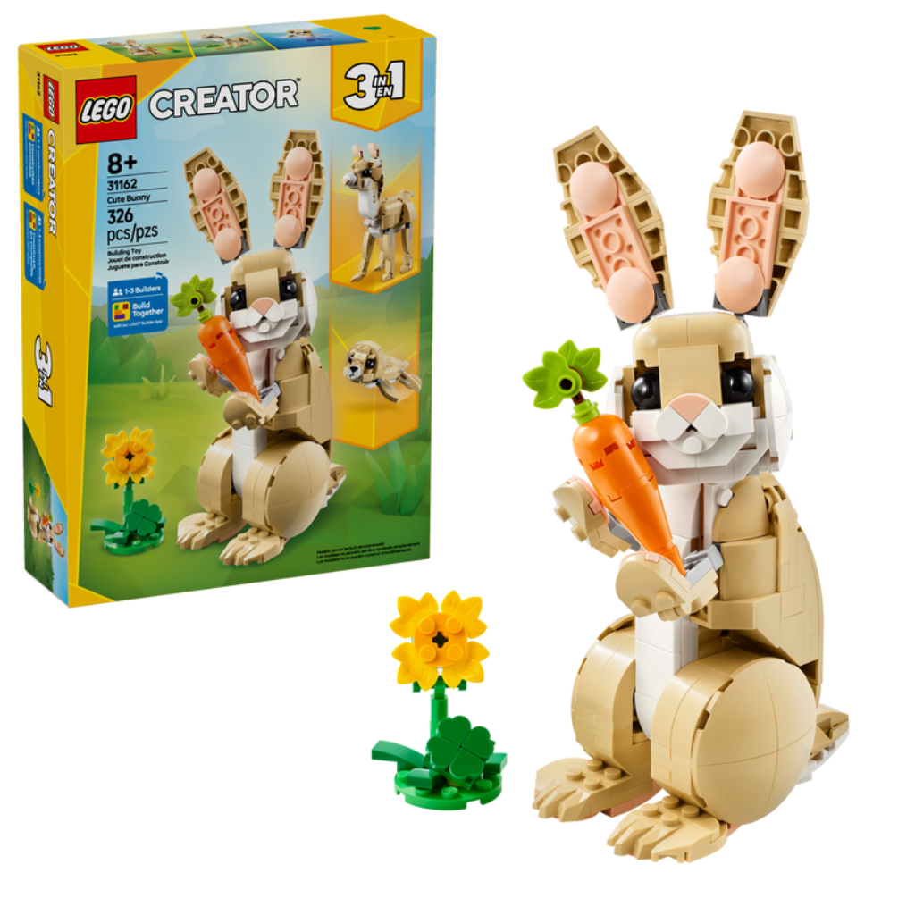 Конструктор LEGO Creator 31162 Милый кролик 3 в 1, коричневый, 326 дет.