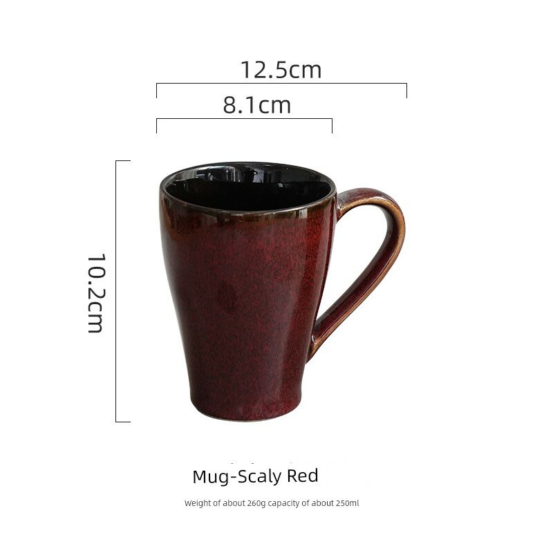 Керамическая кружка JAGEN MAKER в европейском стиле для дома, ресторана, чая, сока, завтрака, кофе. Кружка-масштаб