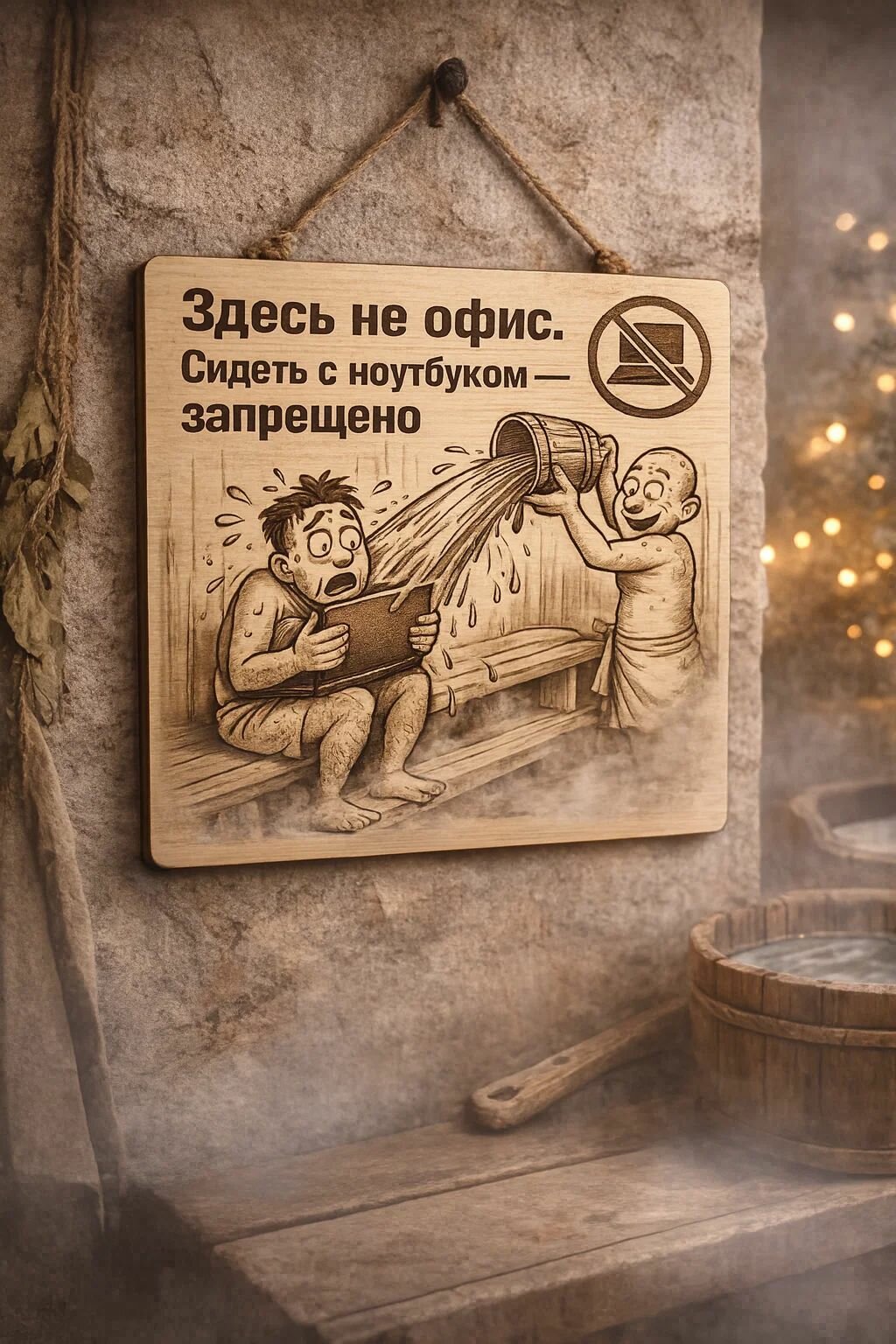 Табличка для бани — фото 1