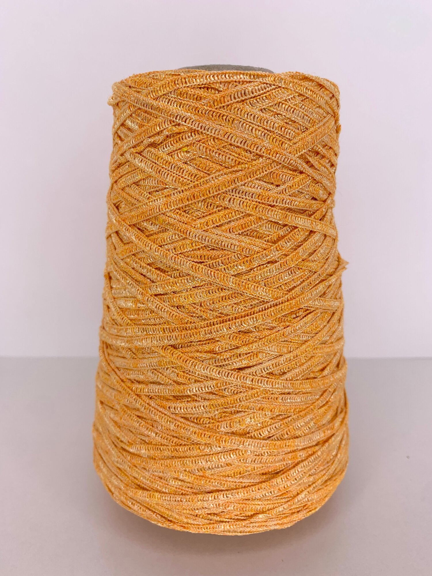 TOTEM - Lineapiu; вискоза, п/а; 170м/100гр; ленточка; col.51003, цвет: папайя; вес: 250гр; italyyarn