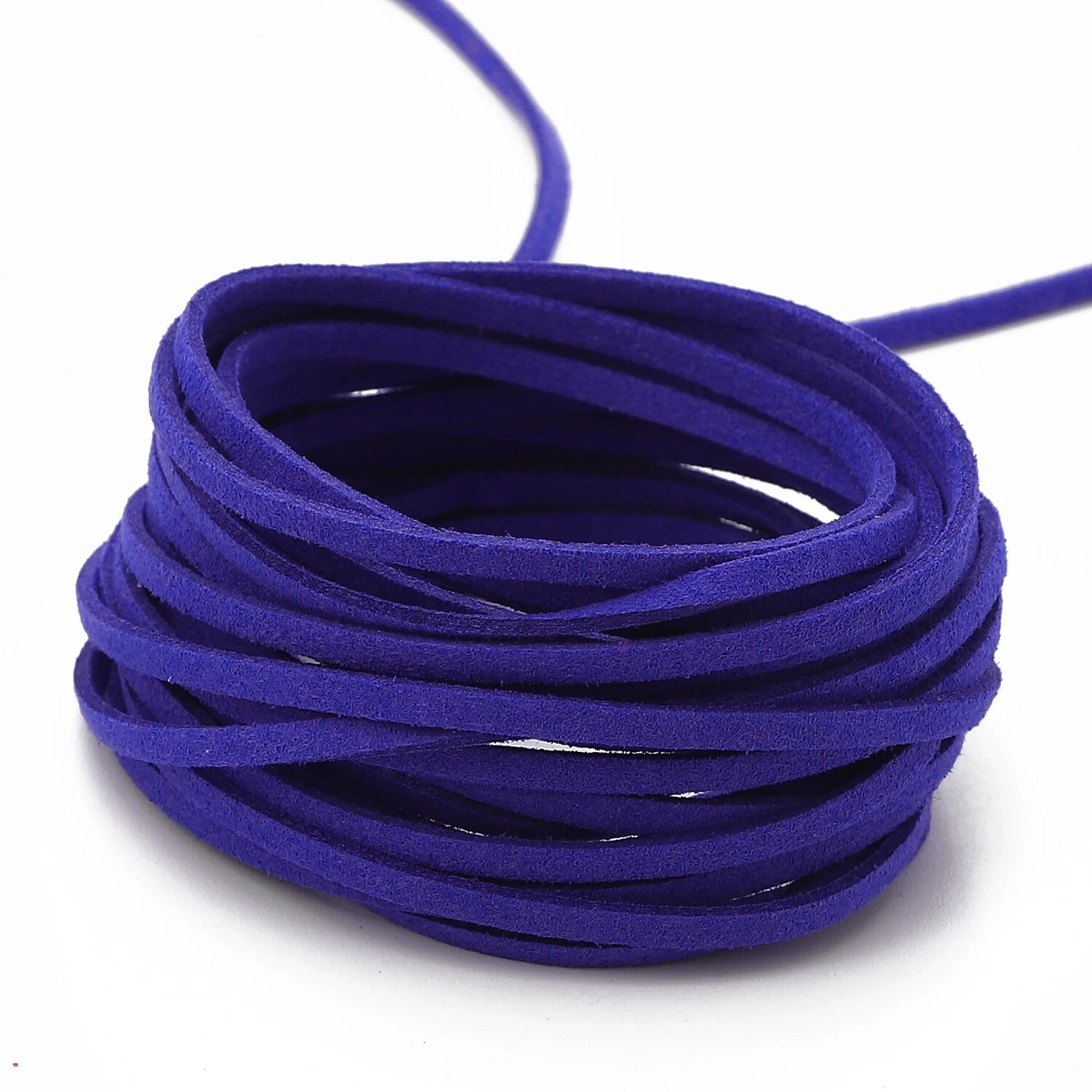 Корейский бархатный шнур 2,5-2,8 мм 1 м/4 м Фиолетовый, 4M, Color 47