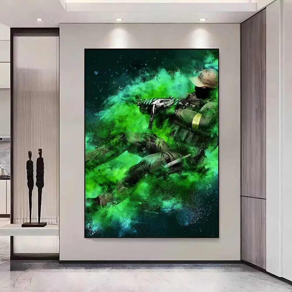 Cs2 Go постер Изумрудный 50x70см No Frame HEI-4
