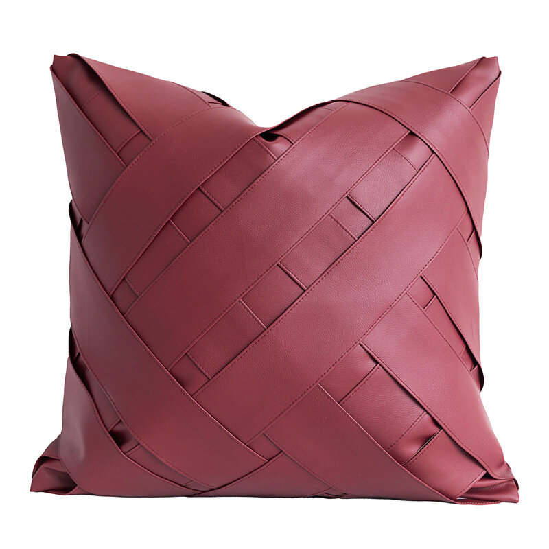 Современная минималистичная креативная подушка в стиле ремешка, новогодняя красная большая подушка, свадебная подушка, модель для комнаты, мягкая декоративная подушка