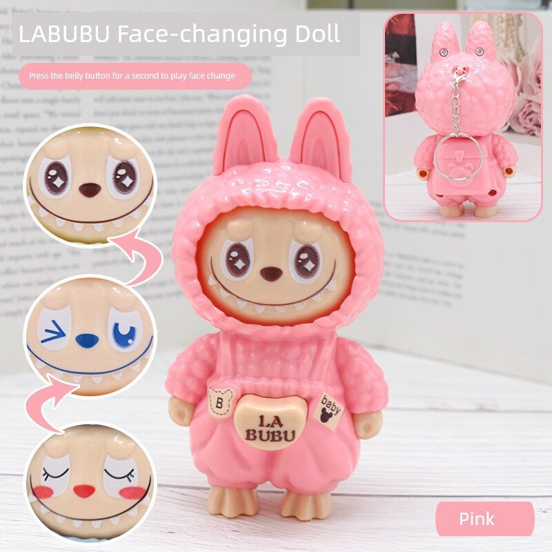 Игрушка Labubu: забавная кукла-трансформер, модный креативный брелок-антистресс, увлекательный аксессуар Игрушка Labubu