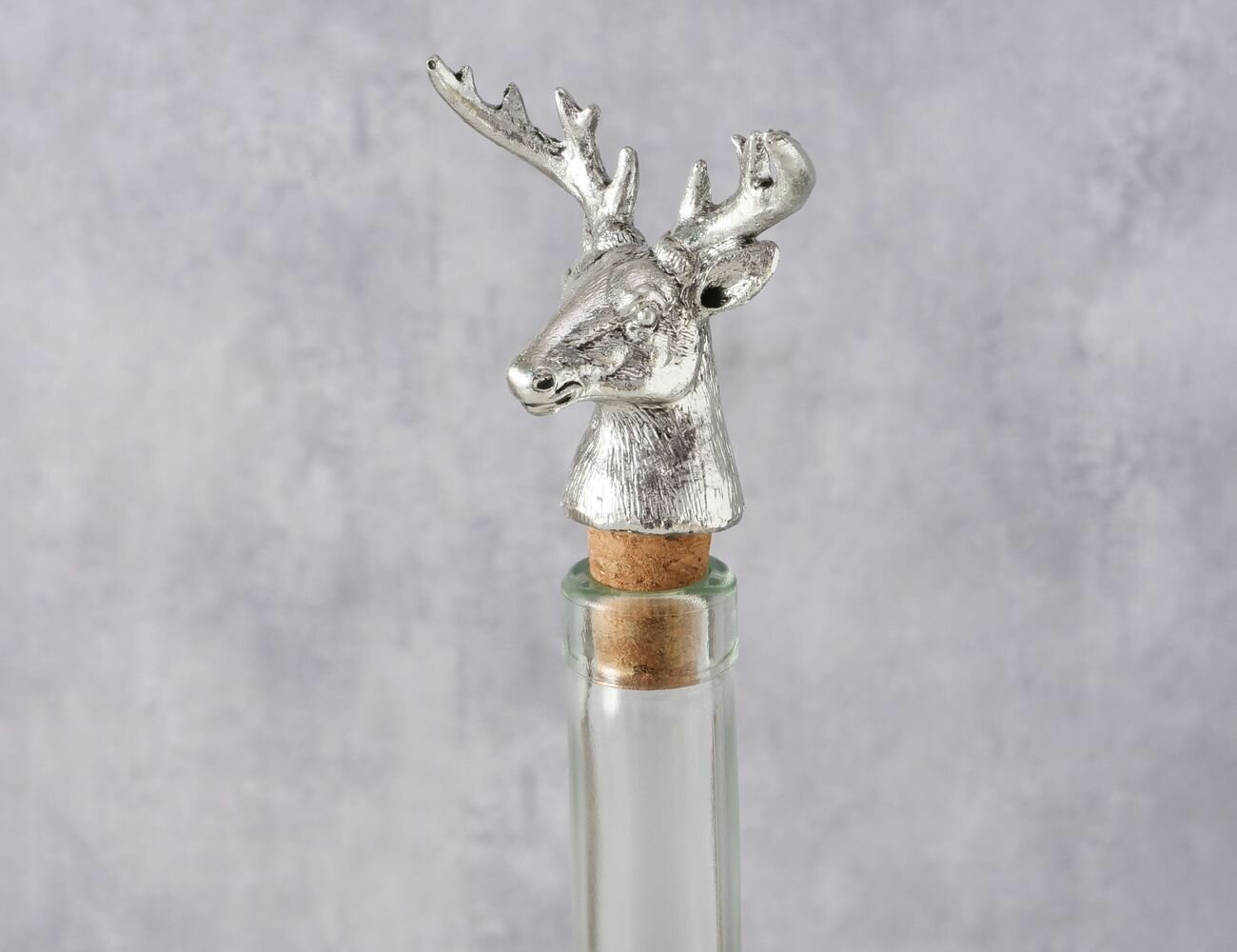 Пробка для вина олень поллино, полистоун, пробковое дерево, 10 см, Boltze 2058408