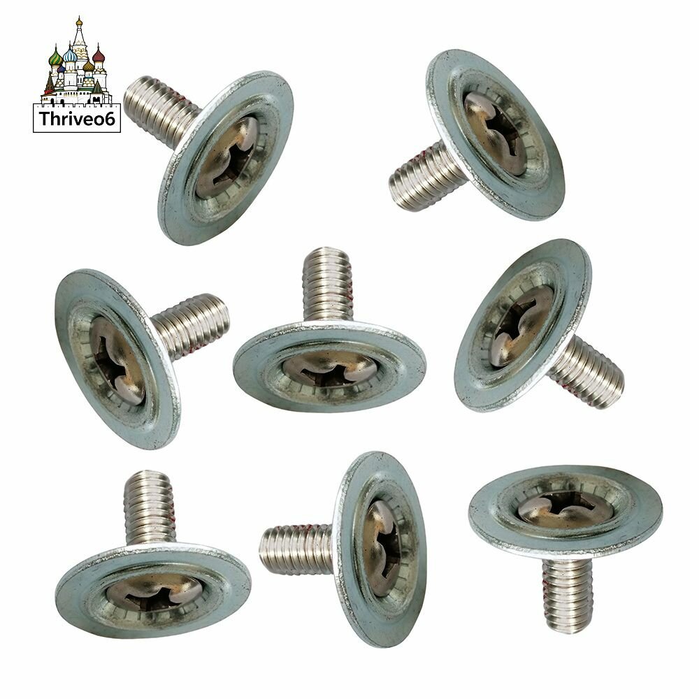 8 комплектов/мешок Набор винтов для креплений сноуборда Подходит для большинства креплений Лыжная пластина