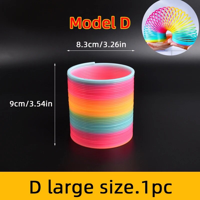 Радужные пружинки-игрушки 12/24 шт Big 8.3cm D