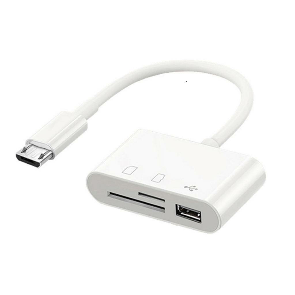 USB-C кард-ридер, микро-белый