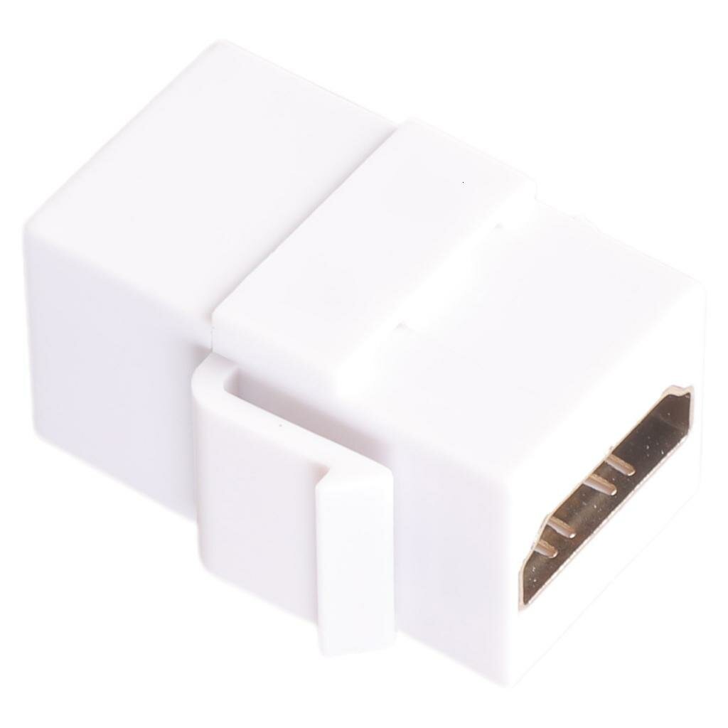 Розетка-адаптер Keystone, гнездо–гнездо, Белый